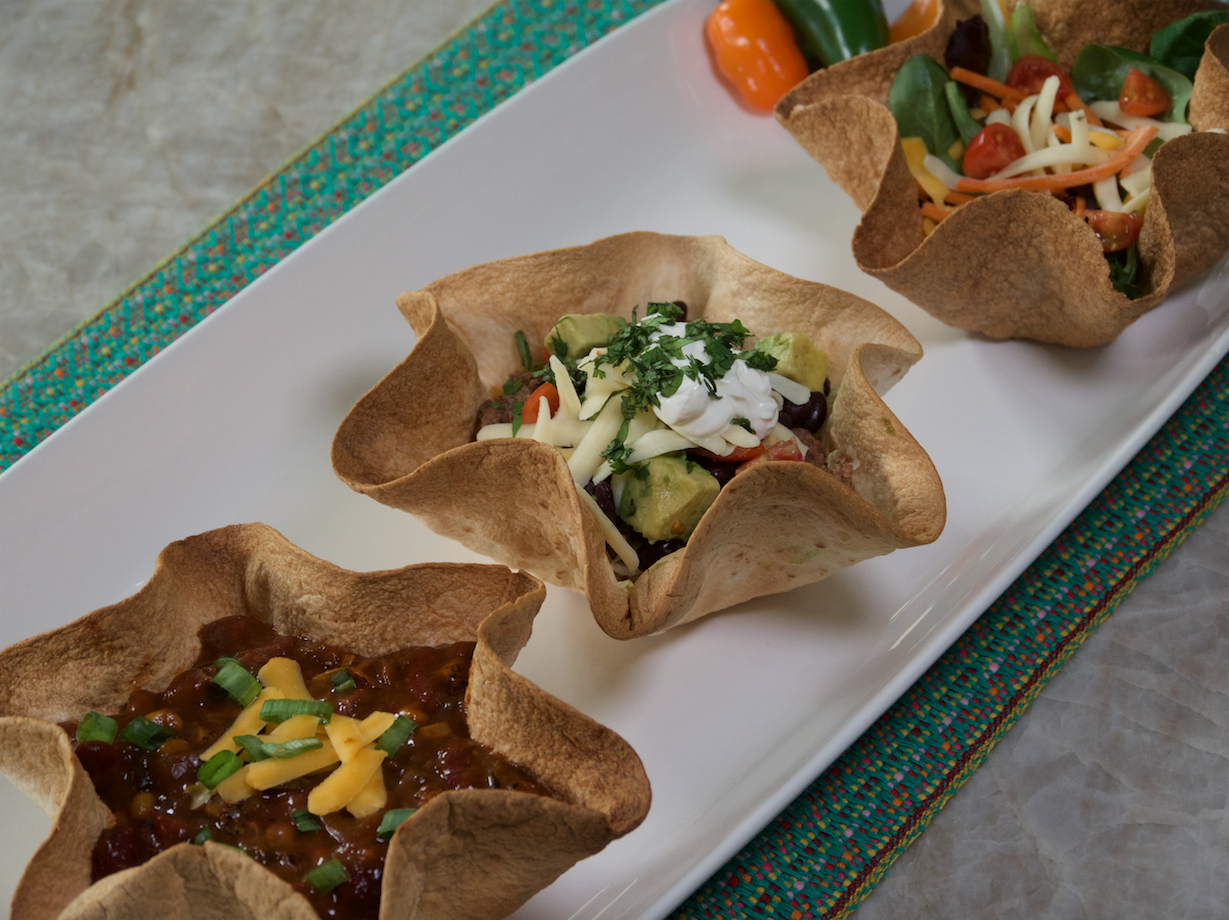 Taco Salad Tortilla Bowls Recipe | Mi Rancho®: Pure Tortilla Joy