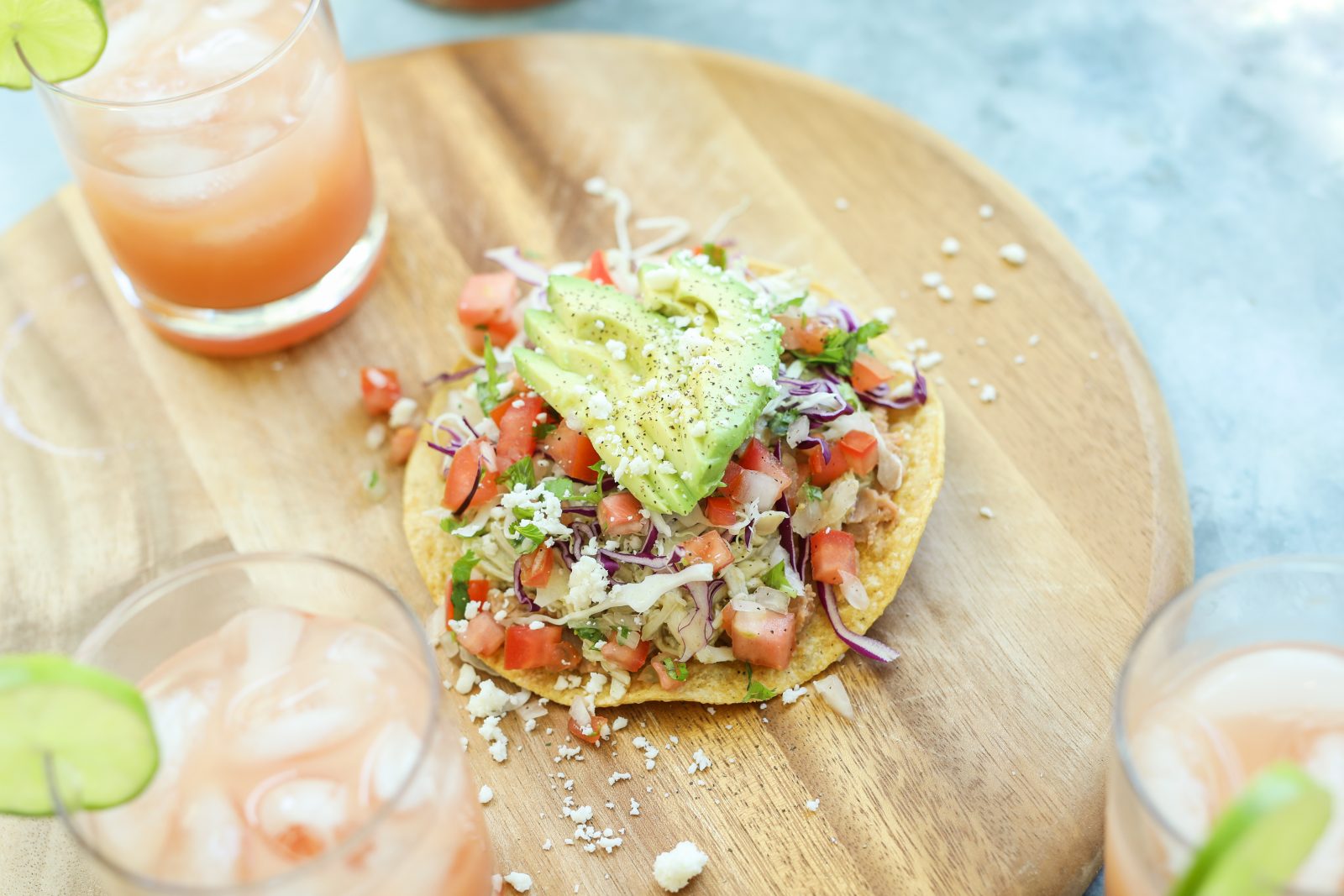 Mexican Shredded Chicken Tostadas Recipe | Mi Rancho®: Pure Tortilla Joy