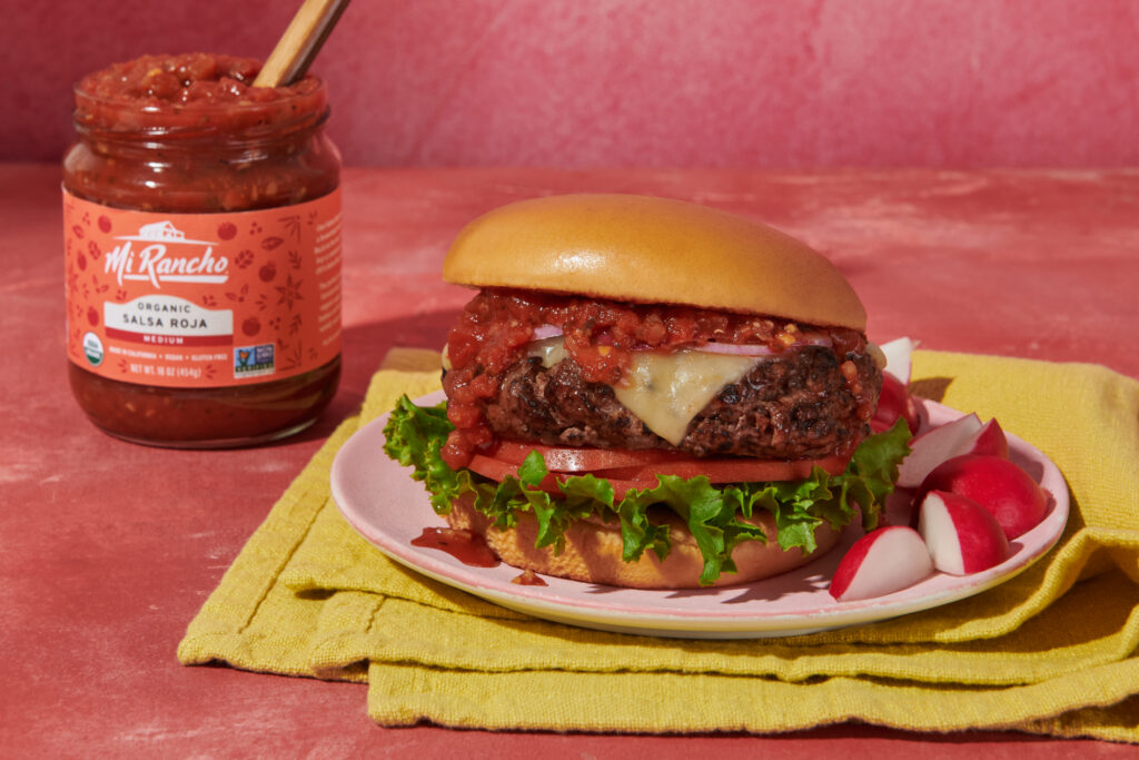 Savory Salsa Burger Recipe | Mi Rancho®: Pure Tortilla Joy